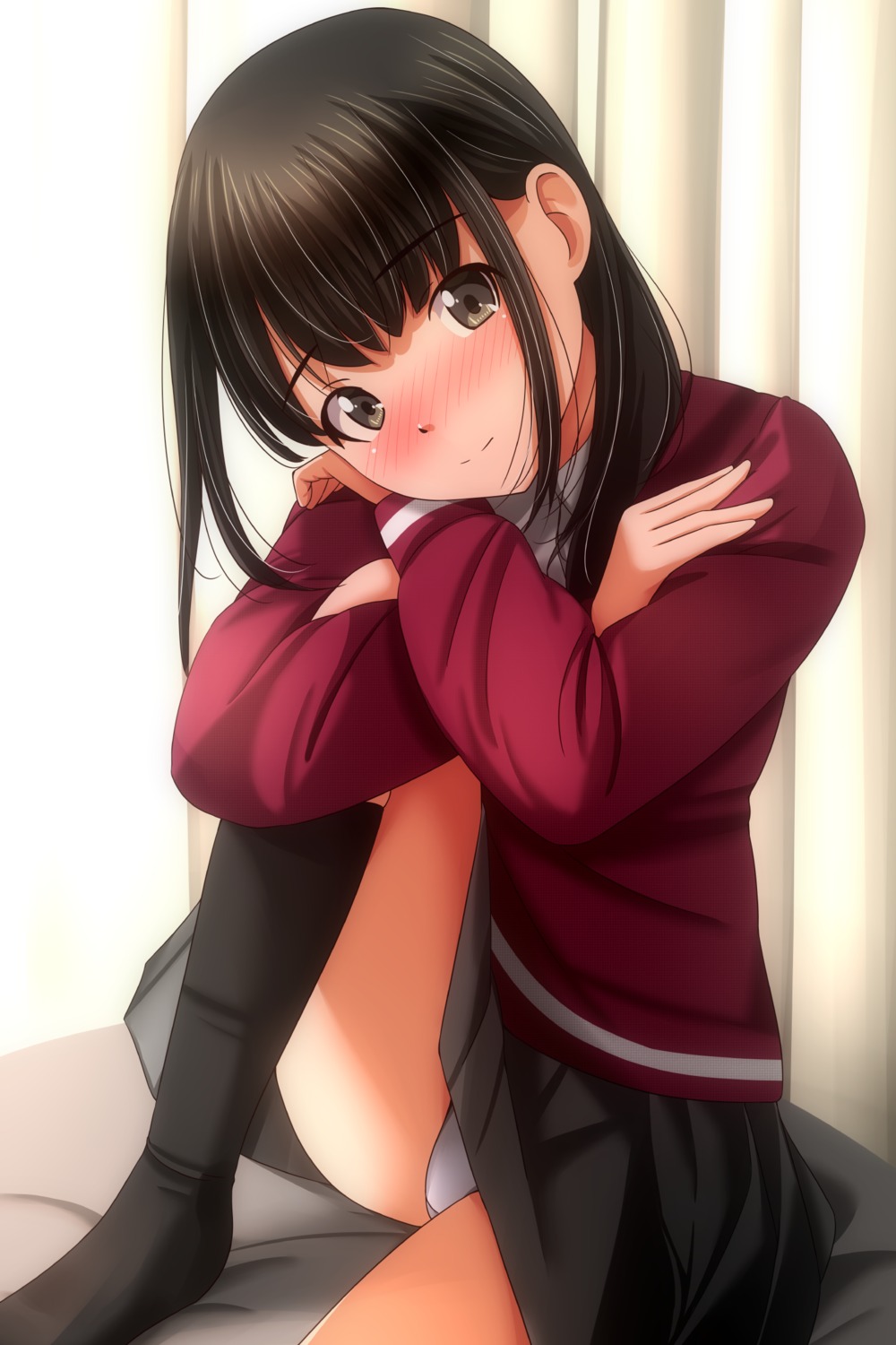 matsunaga kouyou loli pantsu seifuku skirt lift sweater | #1228574 | yande.re